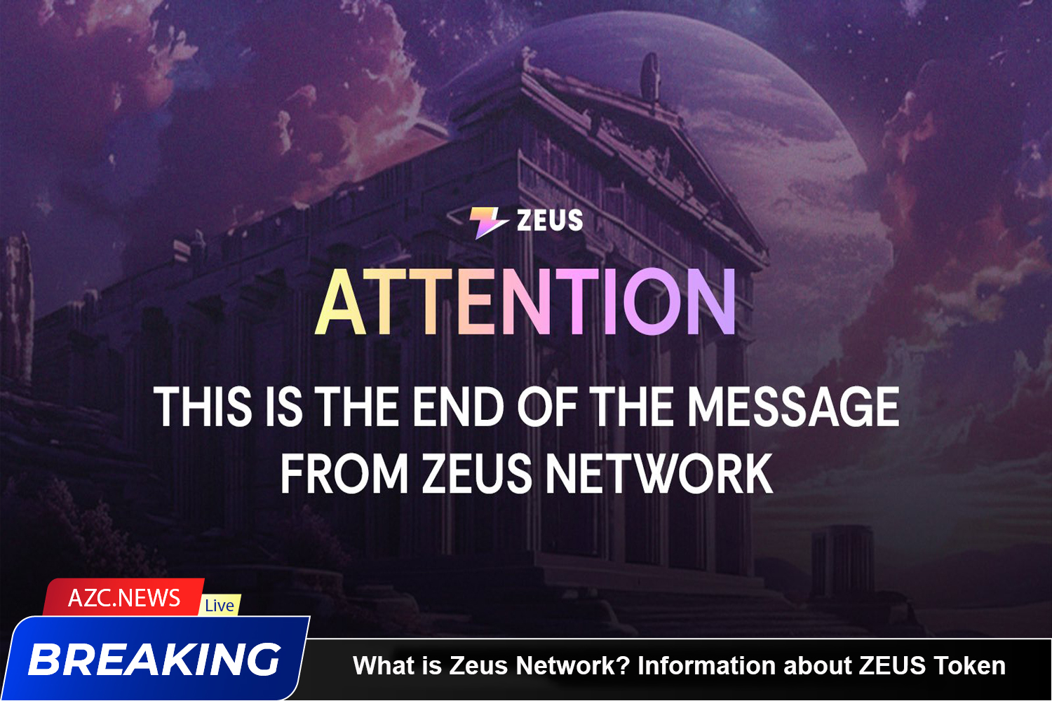 What is Zeus Network? Information about ZEUS Token