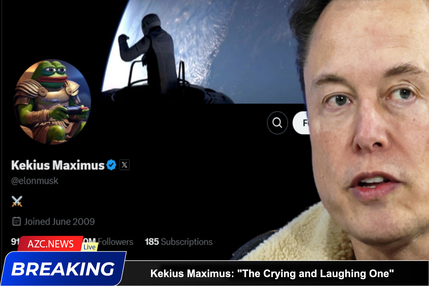 Kekius Maximus: "The Crying and Laughing One" Because of Elon Musk