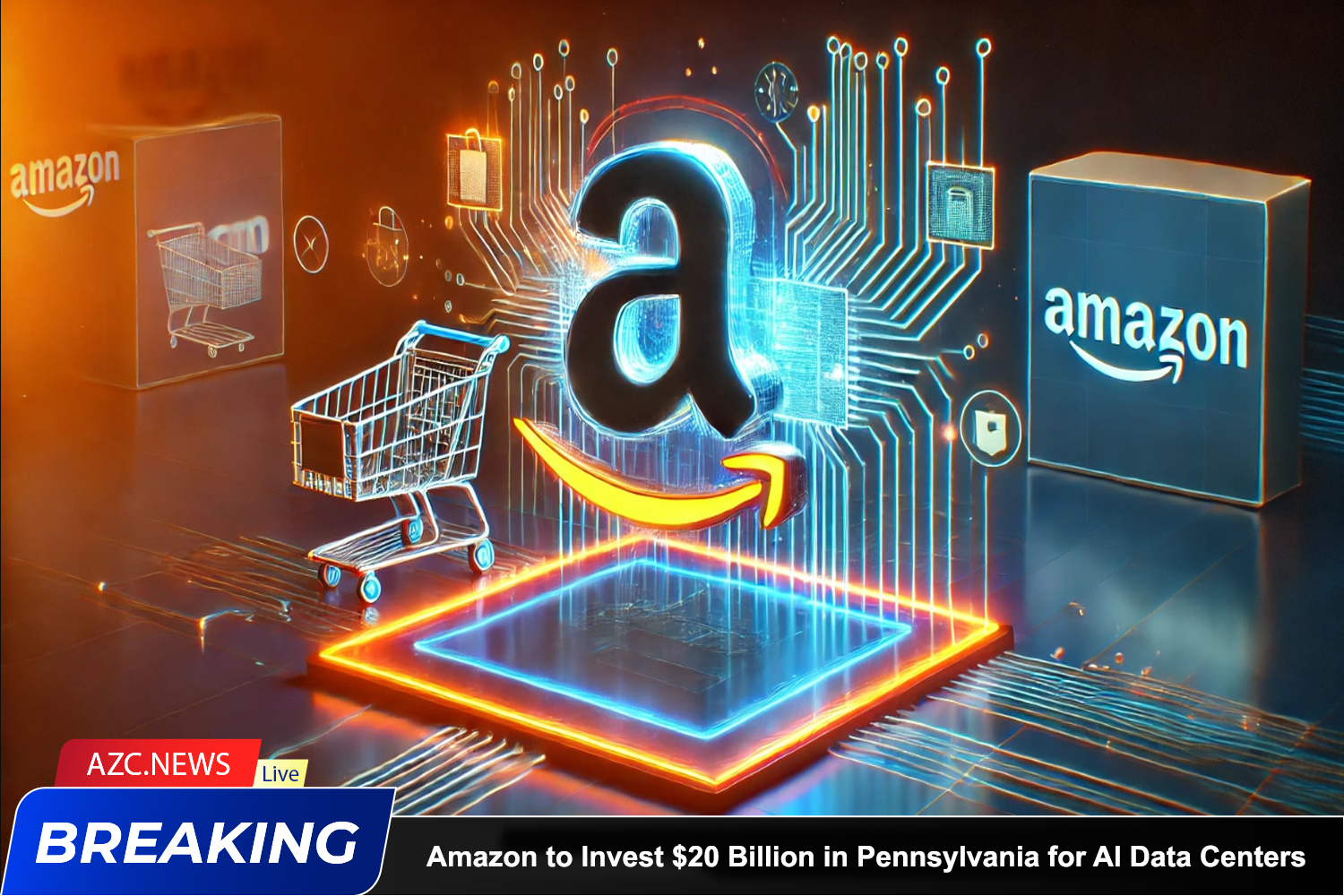 Amazon to Invest $20 Billion in Pennsylvania for AI Data Centers - AZC.News